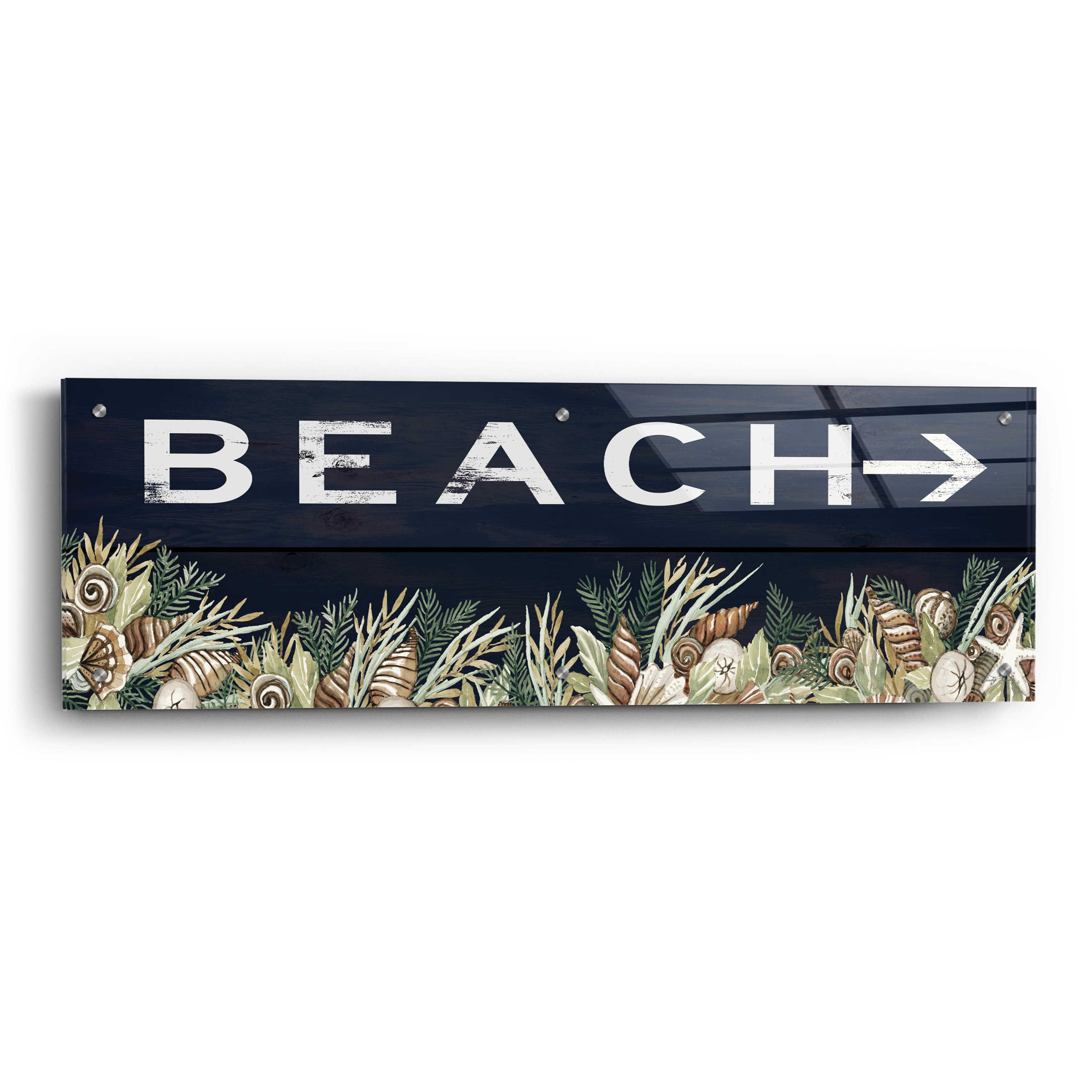 Trinx Beach Sign - Unframed Print | Wayfair
